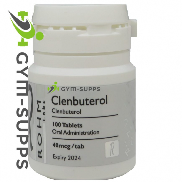 R.O.H.M (ROHM) – CLENBUTEROL (CLEN) 40mcg/100tabs | Gym Supps | UK ...